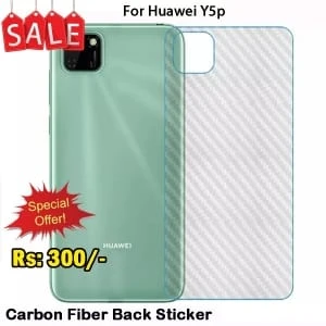 Buy Huawei Y5p / Y5 p / Y 5p Back Sticker / Carbon Fiber Screen Protector