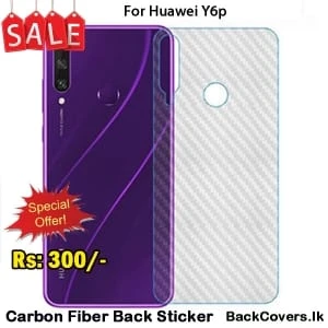Buy Huawei Y6p / Y6 p / Y 6p Back Sticker / Carbon Fiber Screen Protector