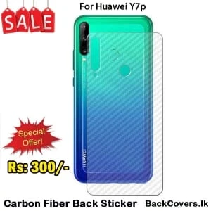 Buy Huawei Y7p / Y7 p / Y 7p Back Sticker / Carbon Fiber Screen Protector