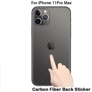 Buy iPhone 11ProMax / 11 Pro Max Back Sticker / Carbon Fiber Screen ...