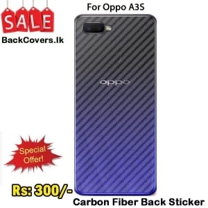 Buy Oppo A3S / A 3S / A3 S Back Sticker / Carbon Fiber Screen Protector