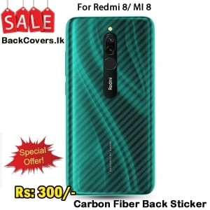Buy Redmi 8 / MI 8 Back Sticker / Carbon Fiber Screen Protector