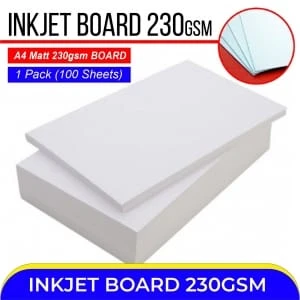 Buy Inkjet Board 230gsm A4 Matte 100 Sheet Card Printing
