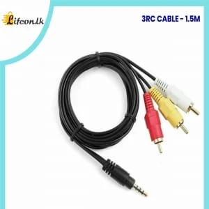 Buy TV, AV (Audio ,Video) Male Cable 3RC - 1.5M