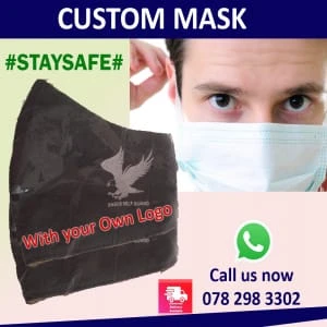 Buy Custom Printed Masks x 100