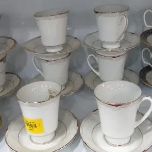 Buy Noritake Tea Set 12 pcs - White & Gold