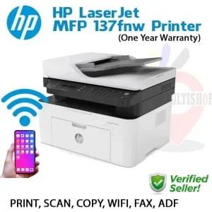 Buy HP LaserJet MFP 137fnw Print WIFI Copy Scan FAX Printer
