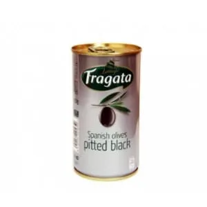 Buy FRAGATA BLACK PITTED OLIVES 360g