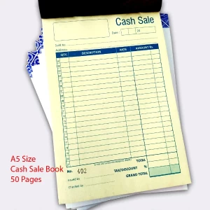 Buy Cash Sale Book Invoice Bill Book On Approval A5-50 pages