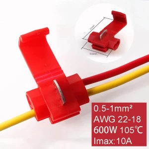 Buy 10PCS Wire Connector Lock Snap AWG22-18