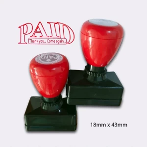 Buy “PAID” Stamp Pre-Inked Stamp Self Inking Rubber Stamp Refillable ...