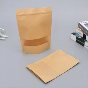 Buy Kraft Paper Ziplock pouch - 10 x 15 cm (50g)