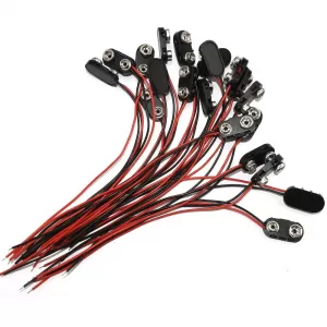 Buy Battery Connector Clip Socket 9V-Pack of 10