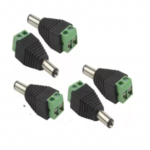 Buy DC Power Jack-Male Connector with 2 Pin Screw Terminal-Pack of 2