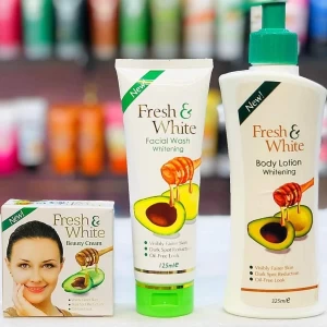 Buy Fresh and white cream face wash and body lotion