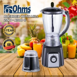 Buy OHMS Blender With Mill 2in 1 Grinder