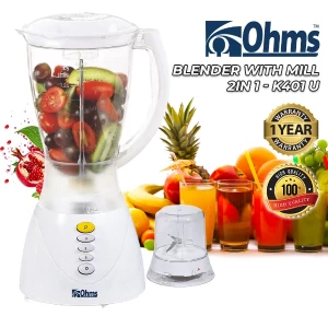 Buy OHMS Blender With Mill 2in 1 Grinder