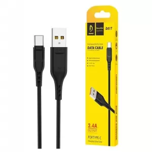 Buy Denmen USB to type-C High Speed Data Cable - Black