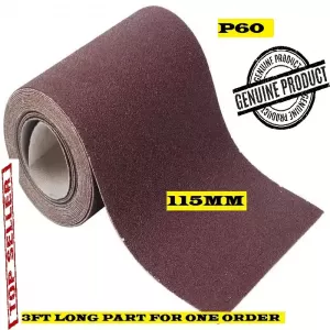 Buy Canvas sandpaper 3ft p60 for wood steel wall painting sander