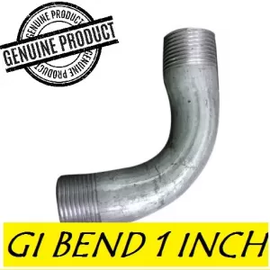 Buy Gi bend 1 inch size steel bend threaded steel bend
