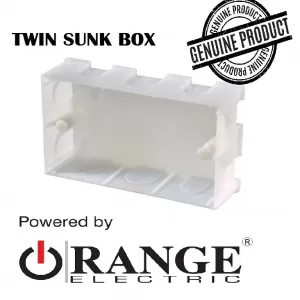 Buy Twin sunk box wall socket swtich plug base home deco