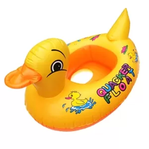 Buy Children Swim Learning Duck Style Inflatable Swimming Ring Seat ...