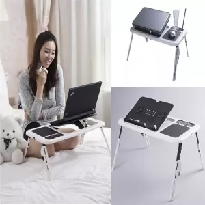 Buy Foldable E Table For Laptop - Black & White