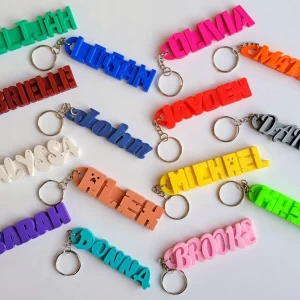 Buy Custom Names, Letter Keychains - 3D printed
