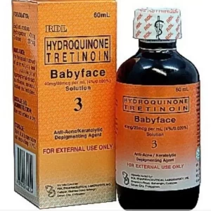 Buy RDL Hydroquinone Tretinoin Babyface Solution 3 - 60ml