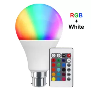 Buy RGB 16 Color Changing Remote Controlled LED Light Bulb 7W B22