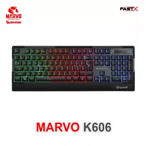 Buy Marvo scorpion K606 RGB RGB Backlit Membrane gaming Keyboard with ...
