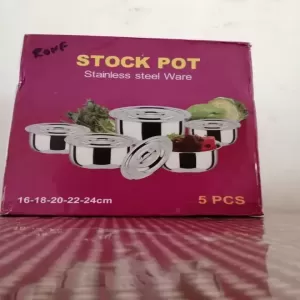 Buy 5 Pcs Stock Pot Set, Stainless steel