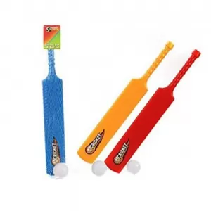Buy Kids Plastic Cricket Bat & Ball Set - Indoor & Outdoor Crick