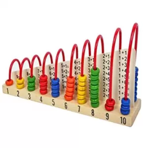 Buy Wooden Educational Counting Frames Toy 55 Beads Math Tool Ba