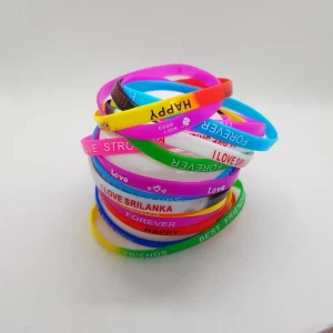 Buy 10Pcs Silicone Belt Colourful Friendship Band Bracelete
