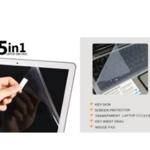 Buy 5 in 1 Laptop skin pack , Mouse pad