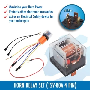 Buy Horn Relay with Socket And Harness 4Pin 12V Universal