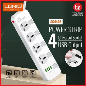 Buy LDNIO SC4408 2-Meter Extension Cord with 4 USB