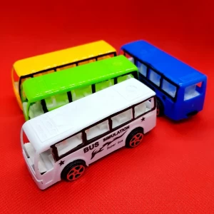 Buy Pull Back Toy Bus 4 Color 4 in 1 Pack