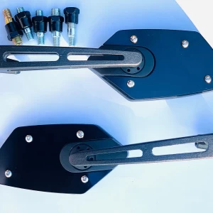 Buy Universal Metal Arm Rotatable Side mirrors Black Colour