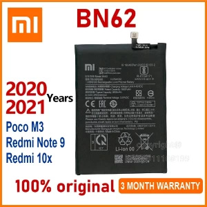 Buy XIAOMI Mi BN62 Battery For Redmi Note 9 pOCO M3 4G (OEM)