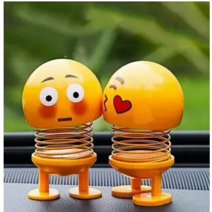 Buy Smiling Face Spring Bouncing Doll Car Smiley Doll Cute Emoji