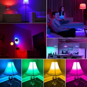 Buy Multi Color 5W 7 Color Changing B22 RGB LED Magic Light Bulb