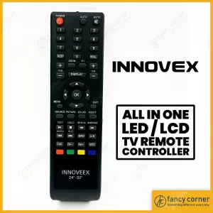 Buy Black Innovex & Abans LCD / LED Tv Remote Controller & Free
