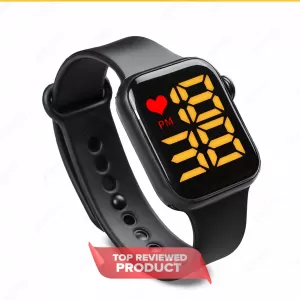 Buy Black LED Band Watch Smart Watch Design Theam Luxury Digital