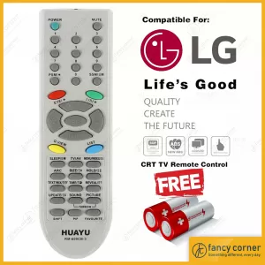 Buy Black LG CRT TV Remote Controller & Free Batteries