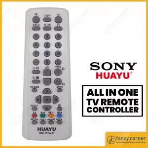 Buy Black Sony Multi CRT Tv Remote Controller & Free Batteries