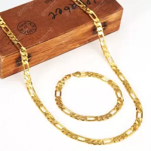 Buy Gold Plated Albert Miami Lara Chain & Bracelet Guaranteed Lo