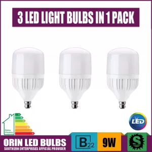 Buy 9w Led Light Bulbs 3 In 1 Pack