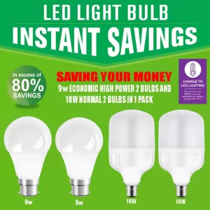 Buy Led Bulbs 2+2 Pack